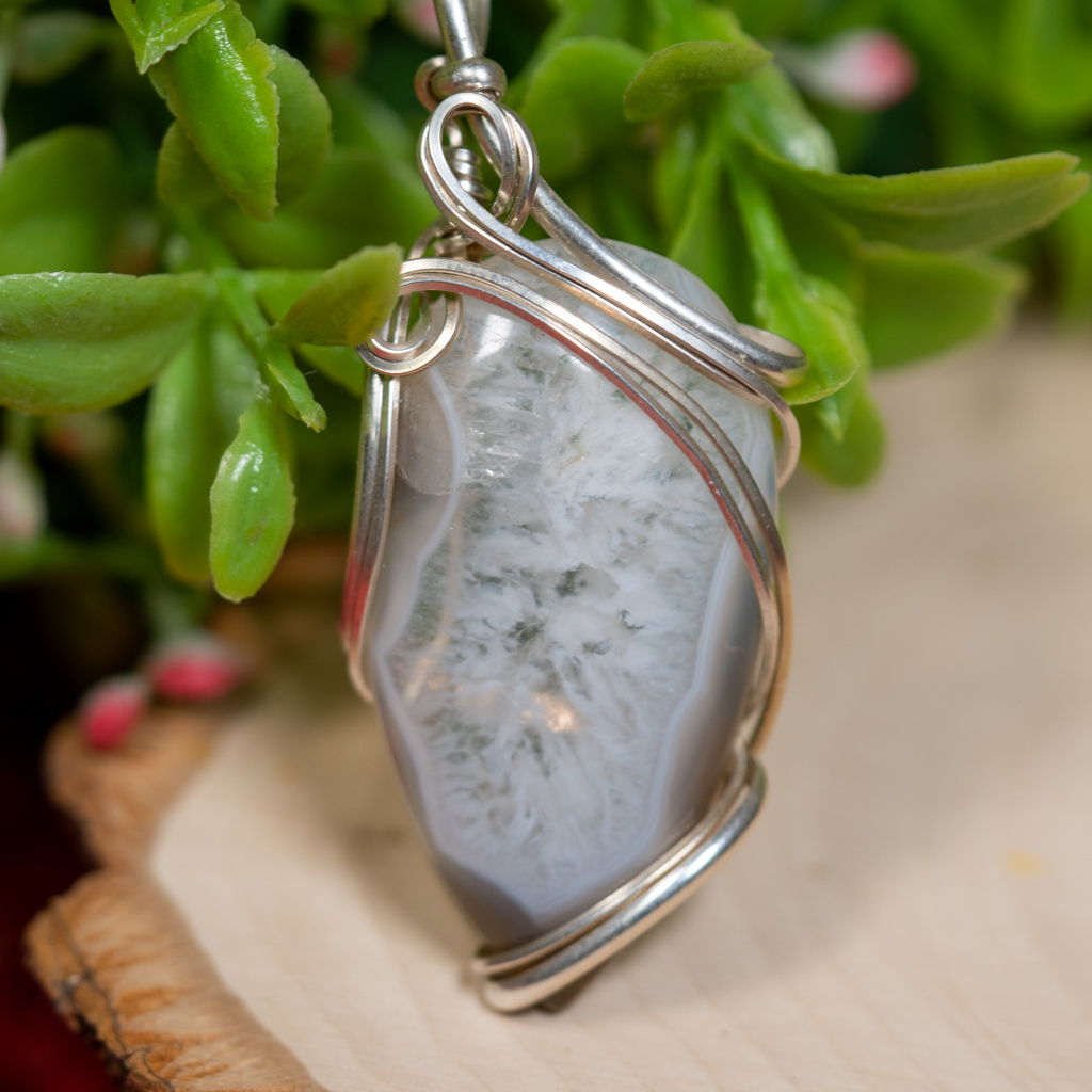 Banded Agate Wire Wrap #1 - The Crystal Council