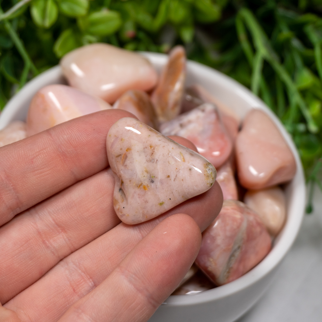 XL Pink Opal Tumbled - The Crystal Council