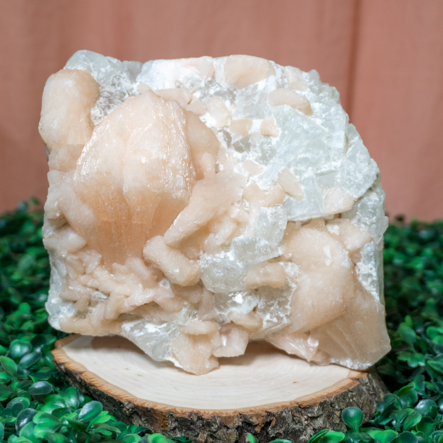 Stilbite With Apophyllite #1 - The Crystal Council
