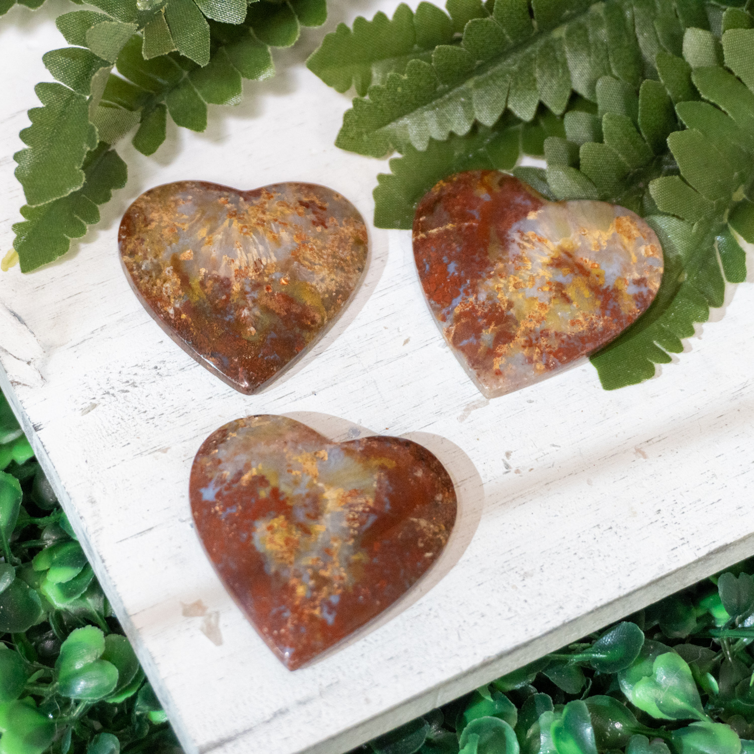 Plume Agate Heart - The Crystal Council