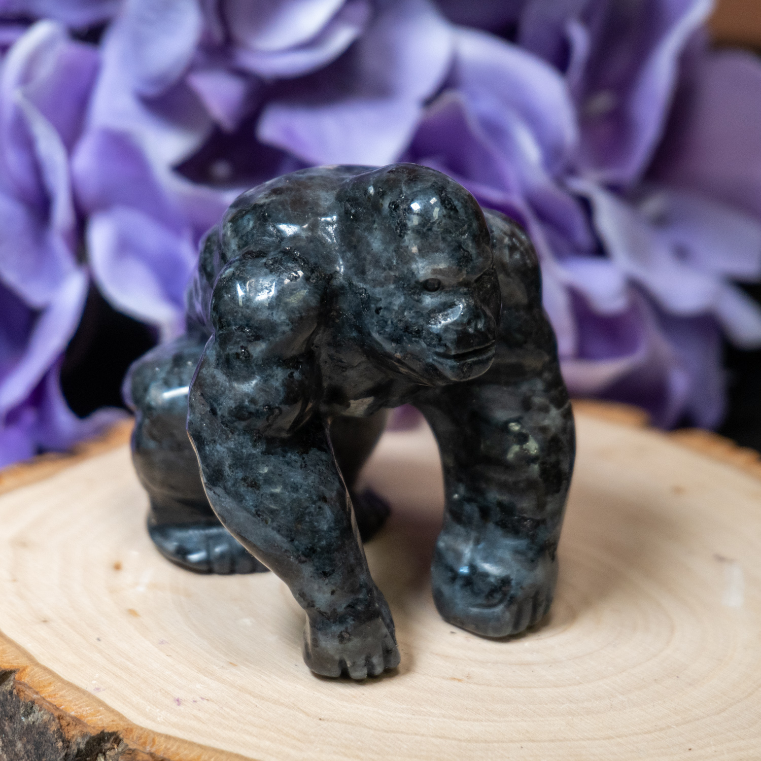 Larvikite Gorilla - The Crystal Council