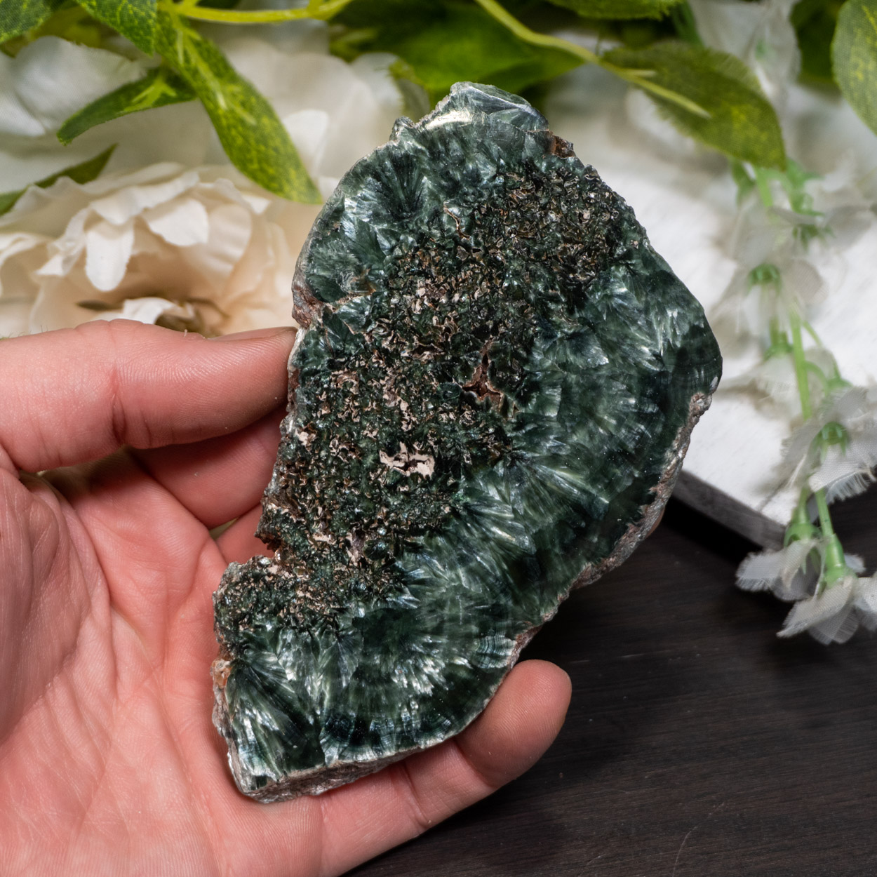 Seraphinite Slab #10 - The Crystal Council