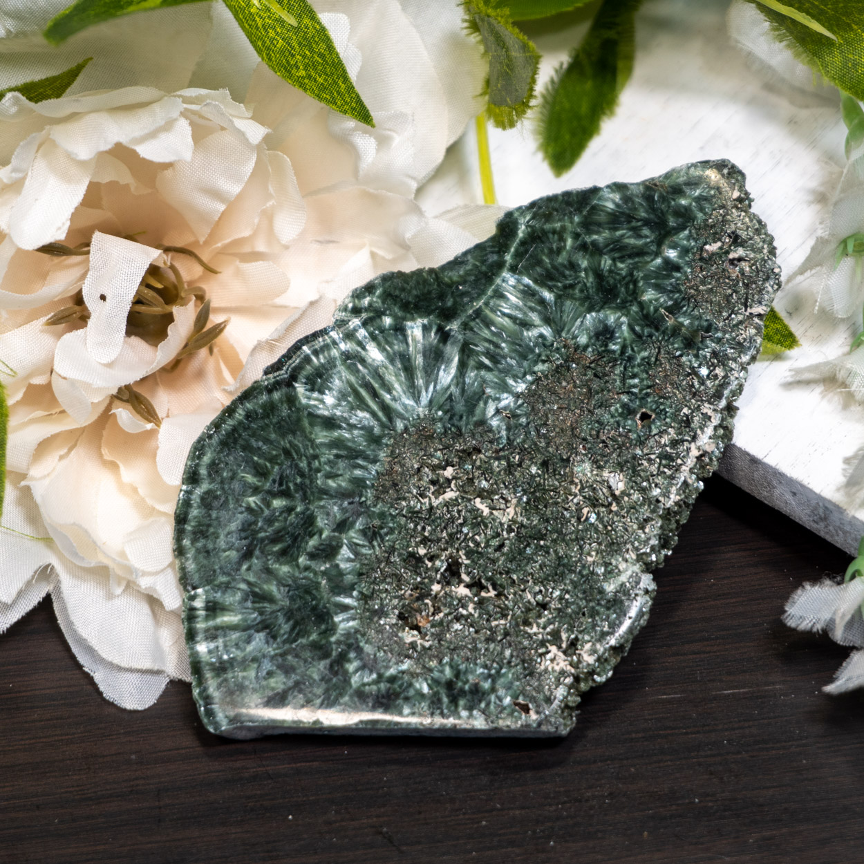 Seraphinite Slab #8 - The Crystal Council