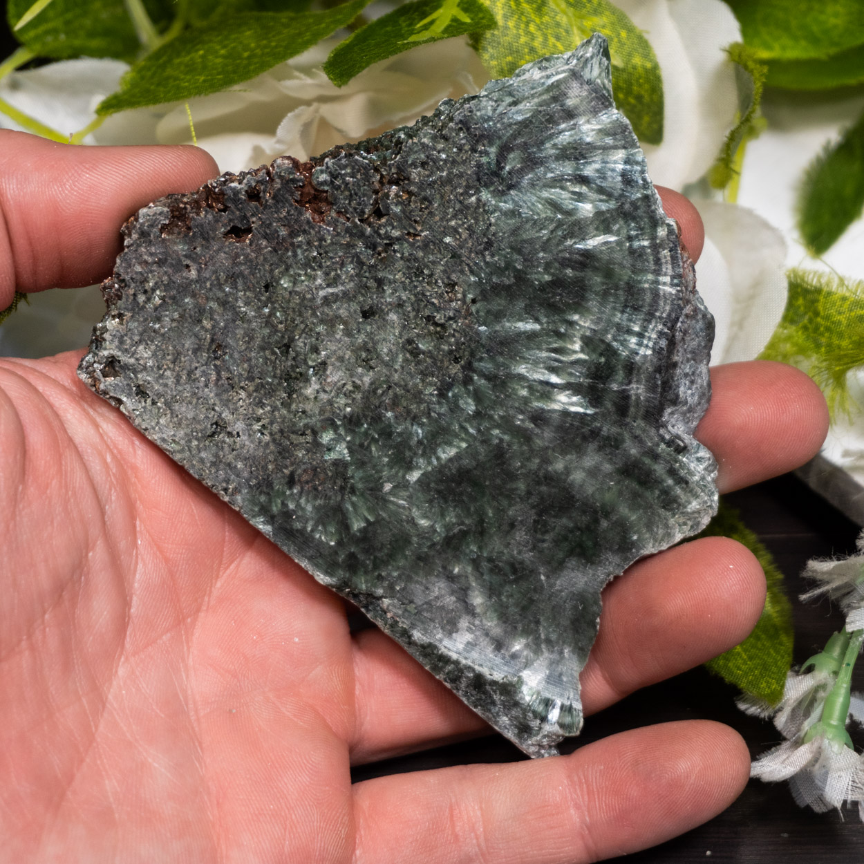 Seraphinite Slab #4 - The Crystal Council