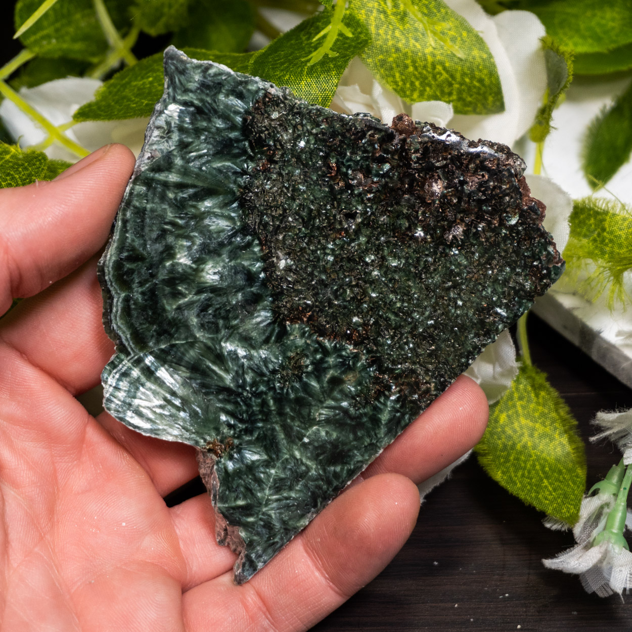 Seraphinite Slab #4 - The Crystal Council