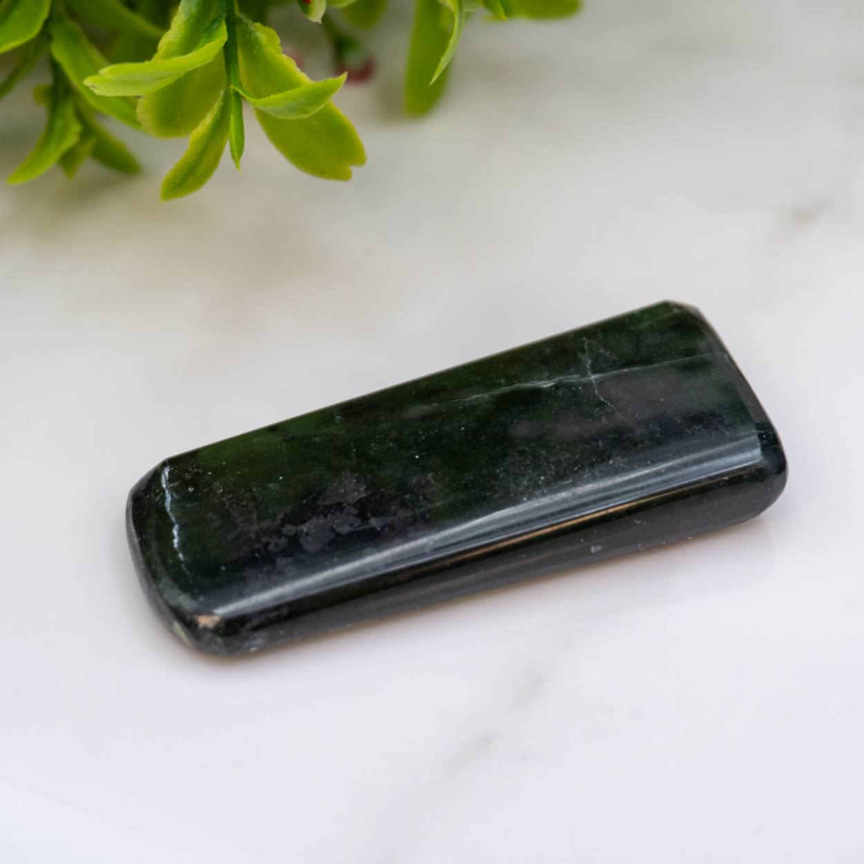 Polished Jade Slice - The Crystal Council