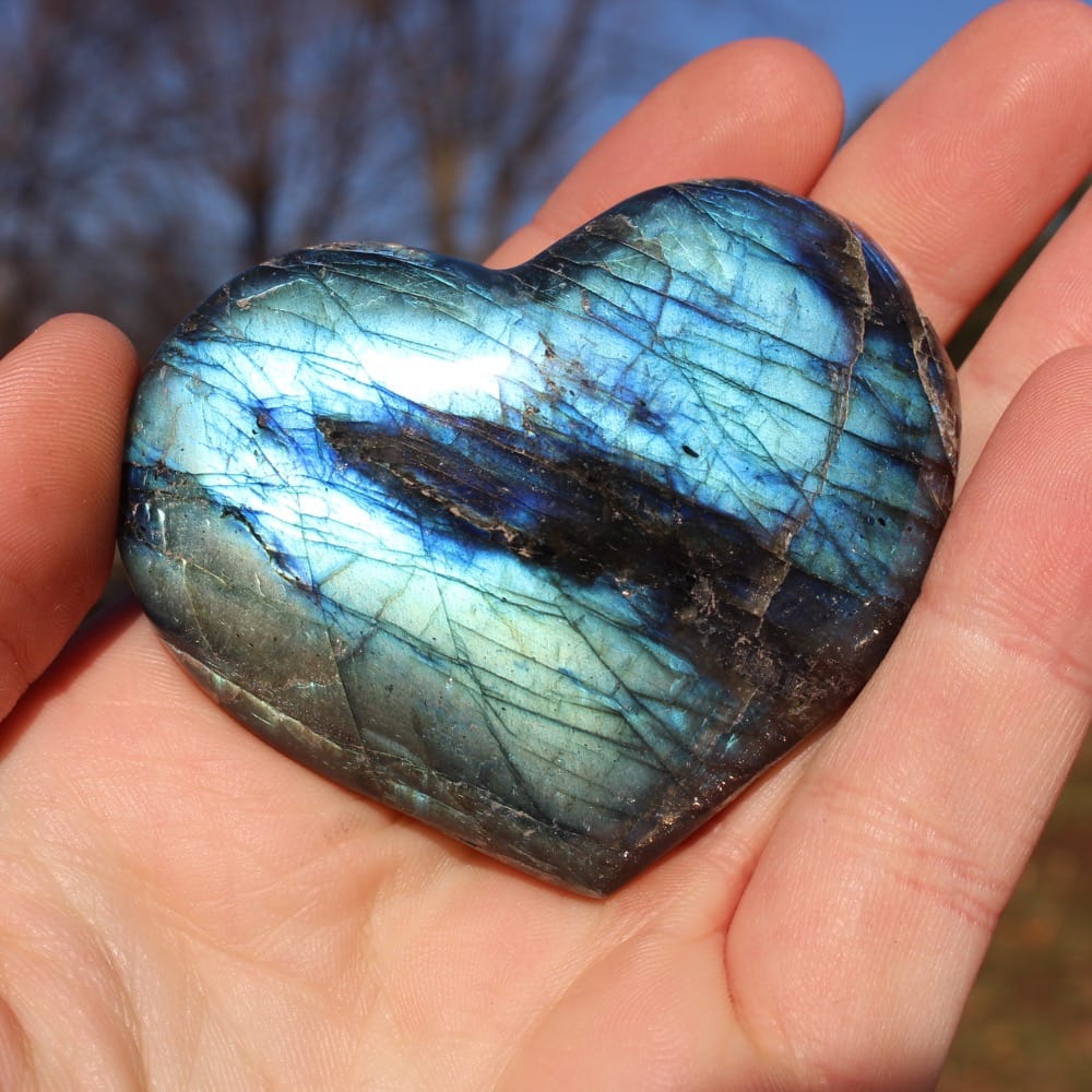 Large Labradorite Heart - The Crystal Council