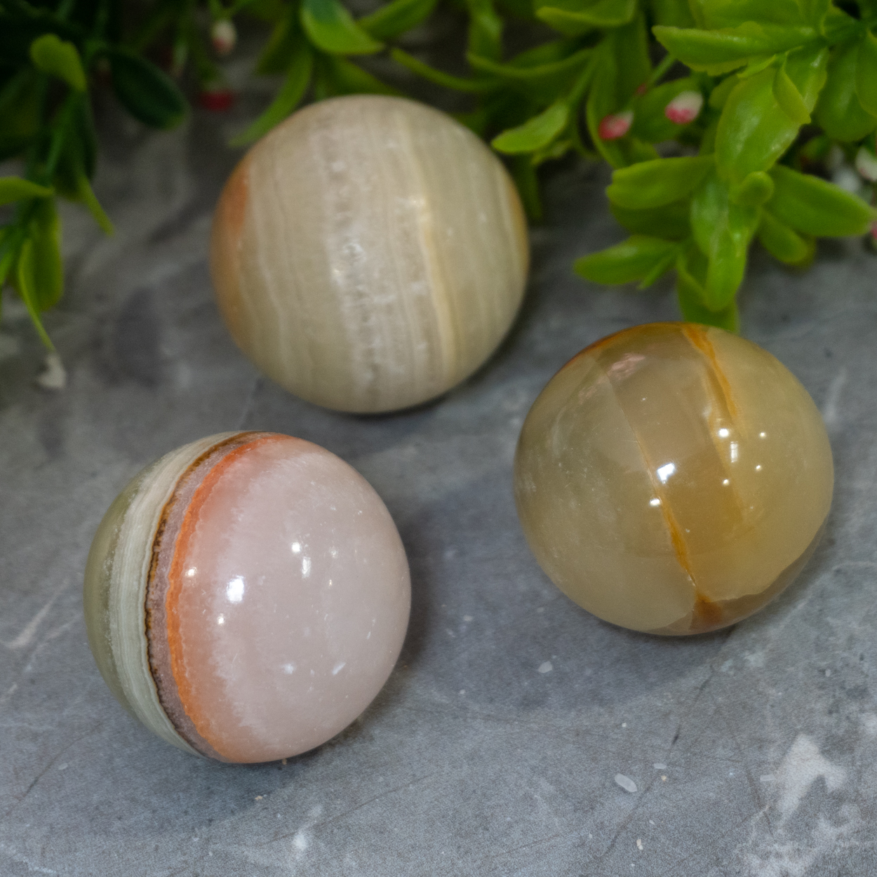 Small Green Onyx Sphere - The Crystal Council