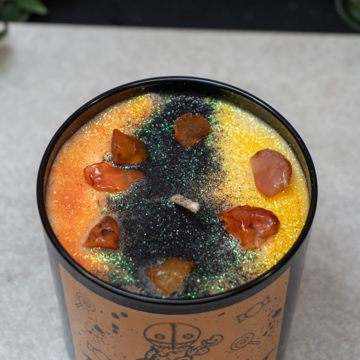 Trick or Treat Crystal Candle - The Crystal Council
