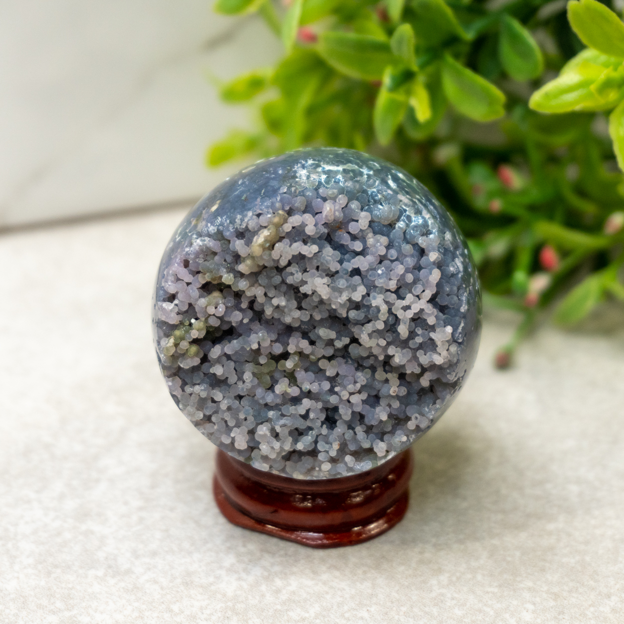 Grape Agate Sphere #7 - The Crystal Council