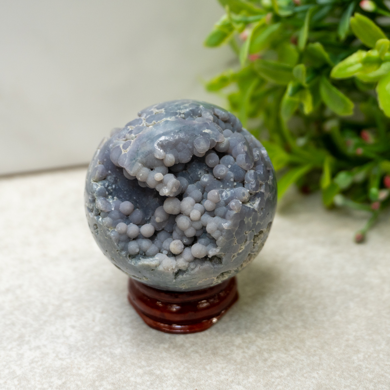 Grape Agate Sphere #4 - The Crystal Council