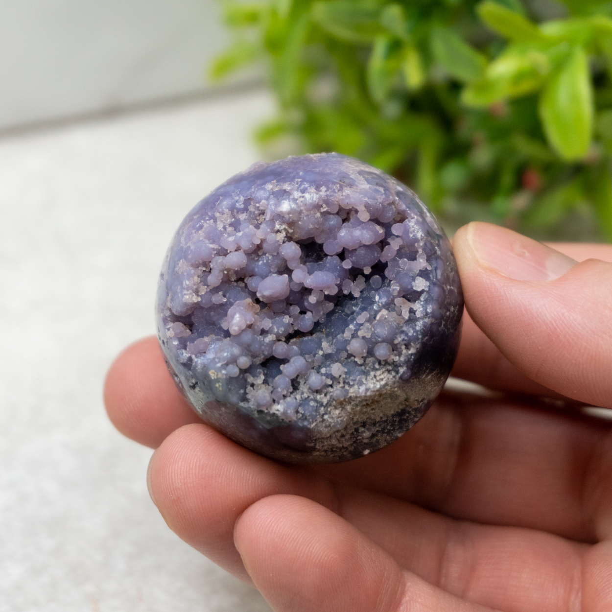 Grape Agate Sphere #2 - The Crystal Council