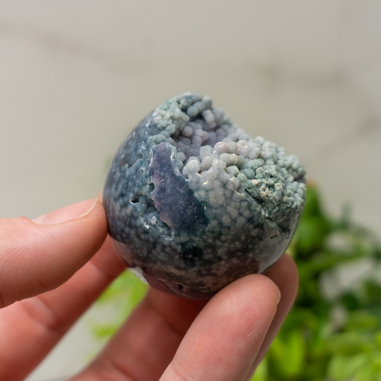 Grape Agate Sphere #1 - The Crystal Council