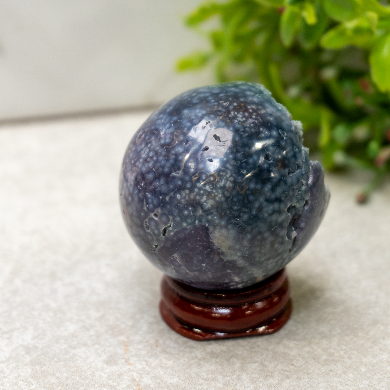 Grape Agate Sphere #1 - The Crystal Council