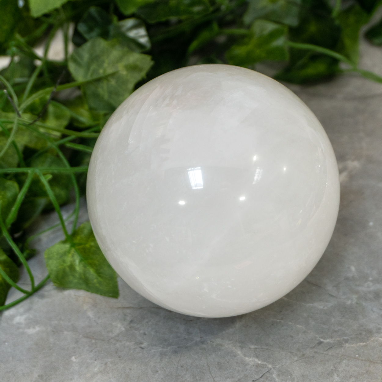 White Calcite Sphere #3 - The Crystal Council