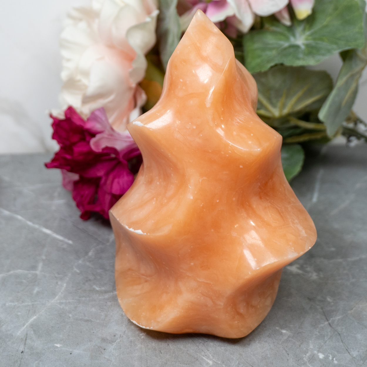 Sherbet Calcite Twist #1 - The Crystal Council