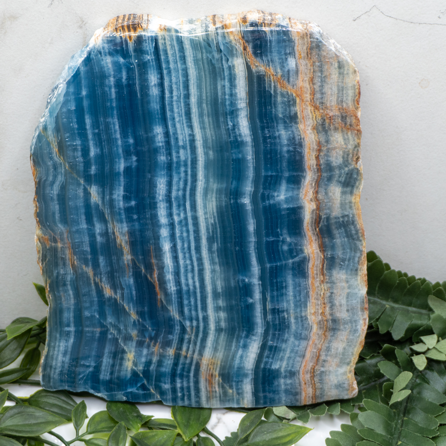 Blue Onyx Slab #4 - The Crystal Council