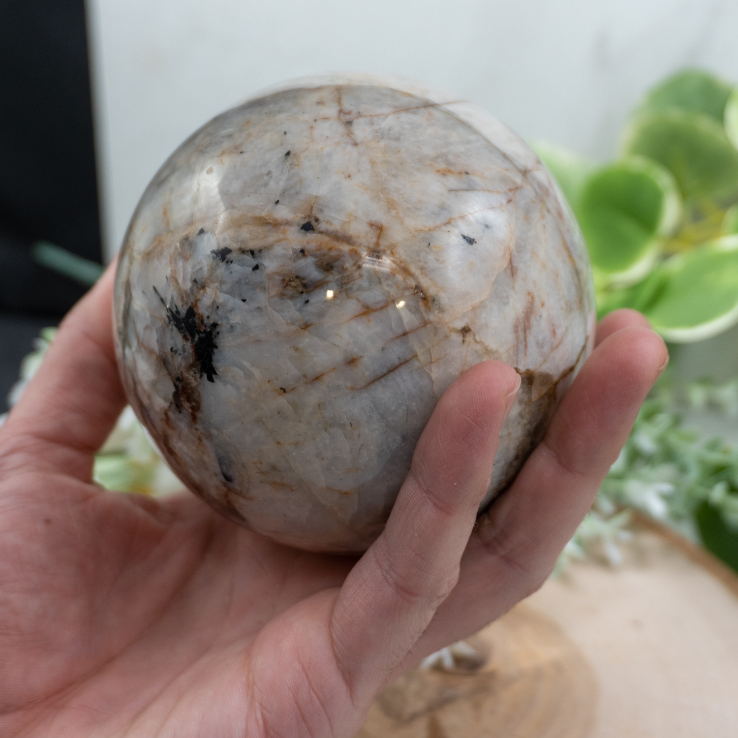 XL Moonstone Sphere #1 - The Crystal Council