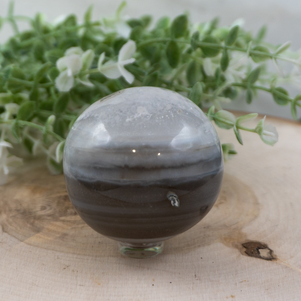 Banded Agate Sphere #6 - The Crystal Council