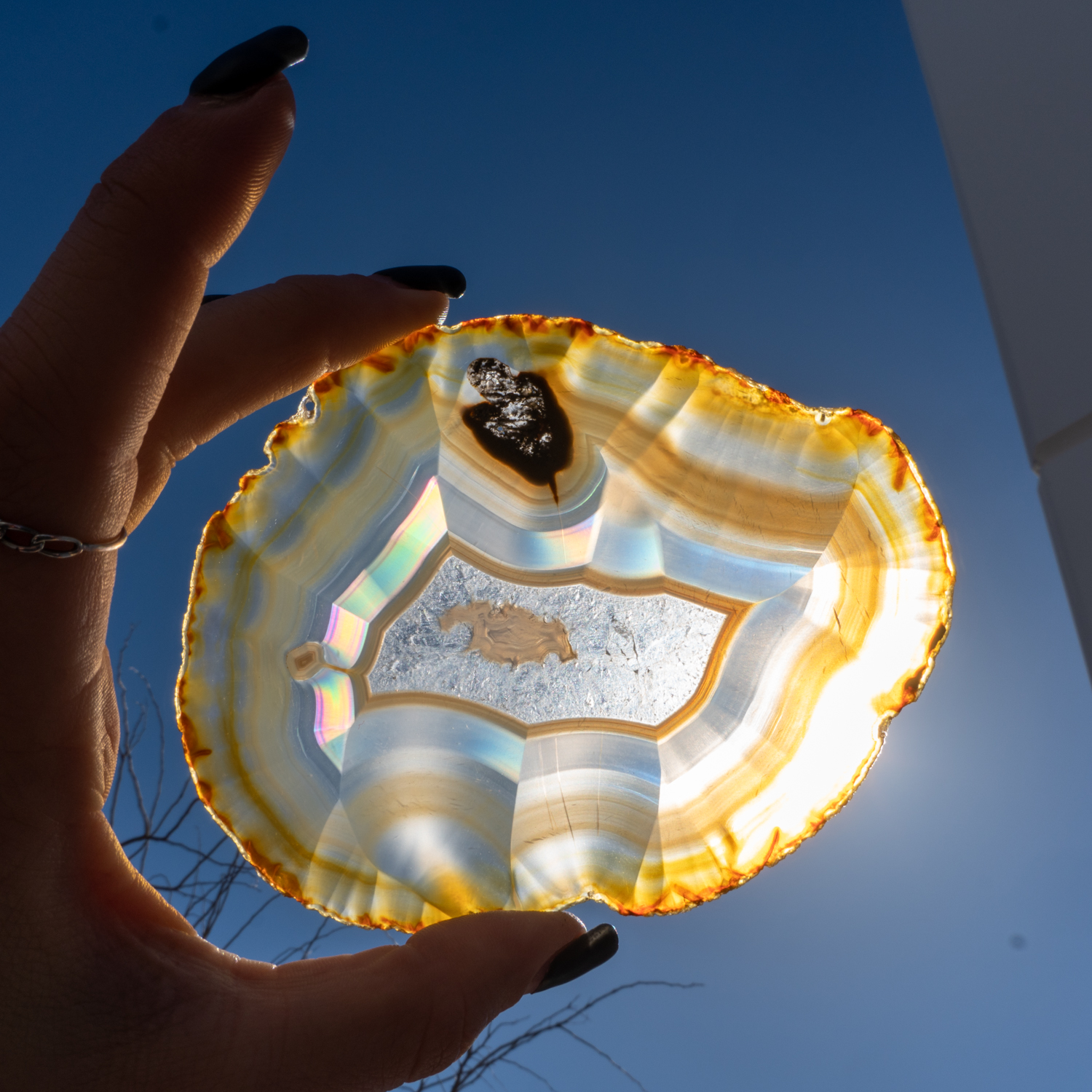 Iris Agate Slice #5 - The Crystal Council