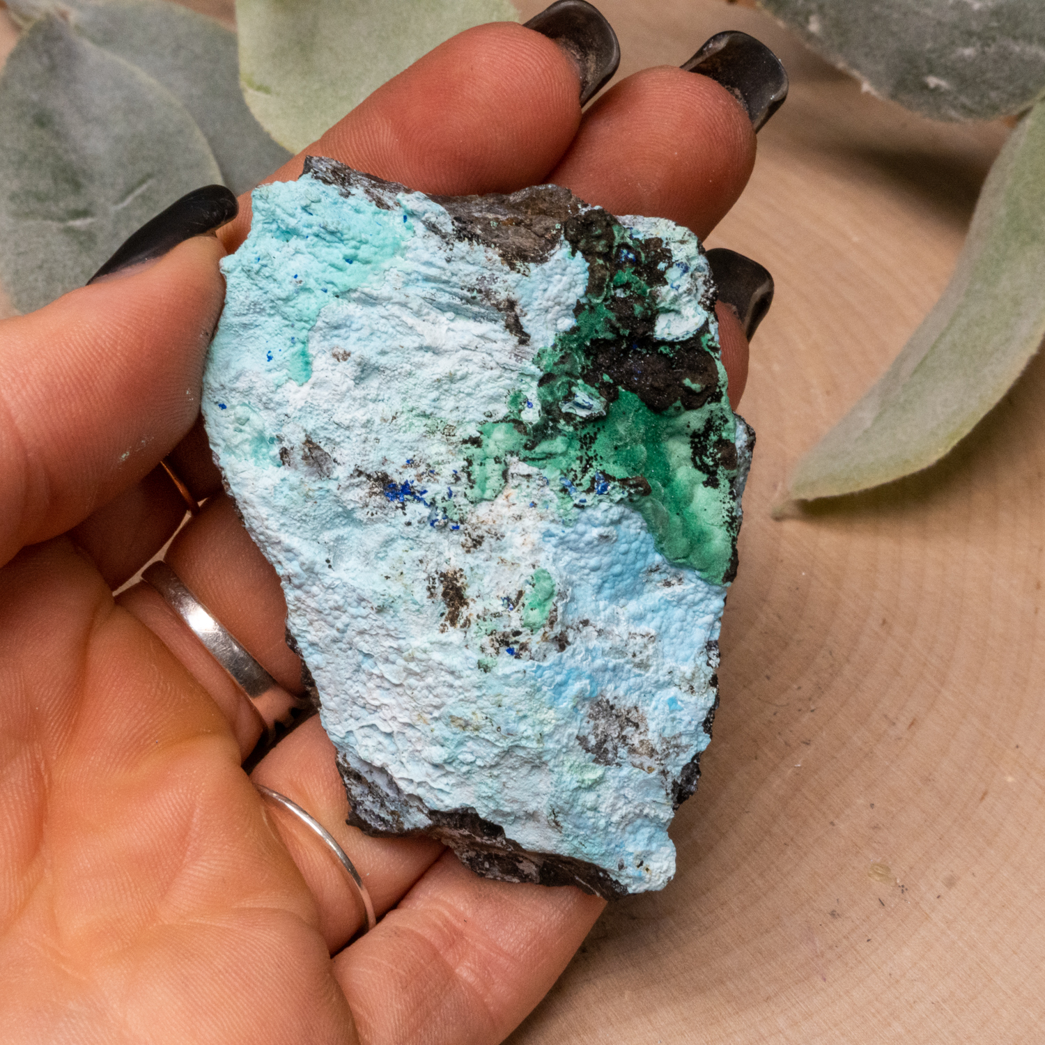 Azurite on Gibbsite #5 - The Crystal Council