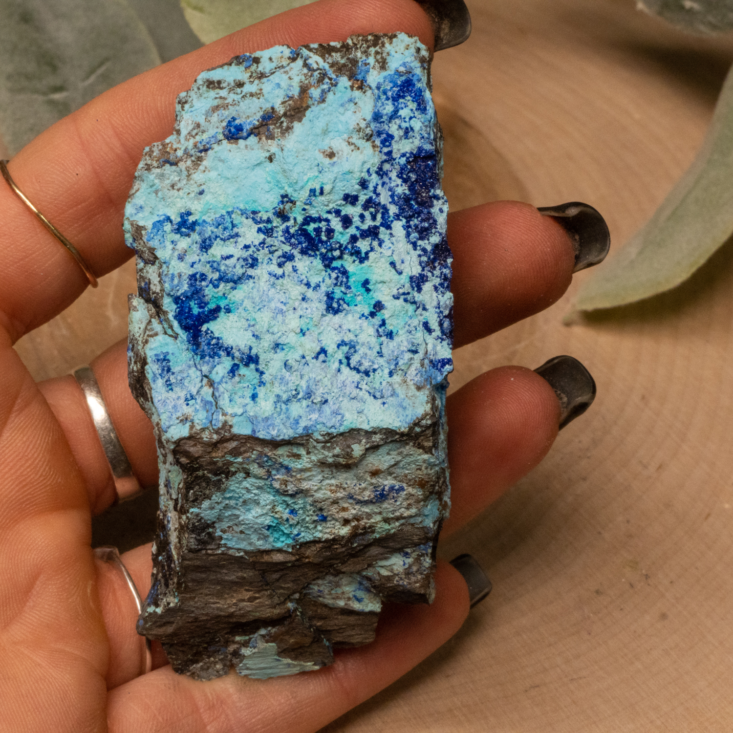 Azurite on Gibbsite #2 - The Crystal Council