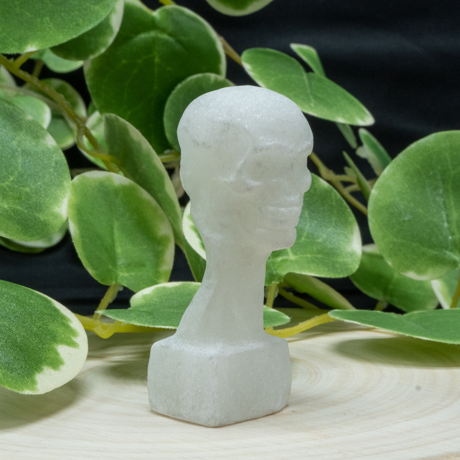 White Jade Skull-Hand Pillar Random - The Crystal Council
