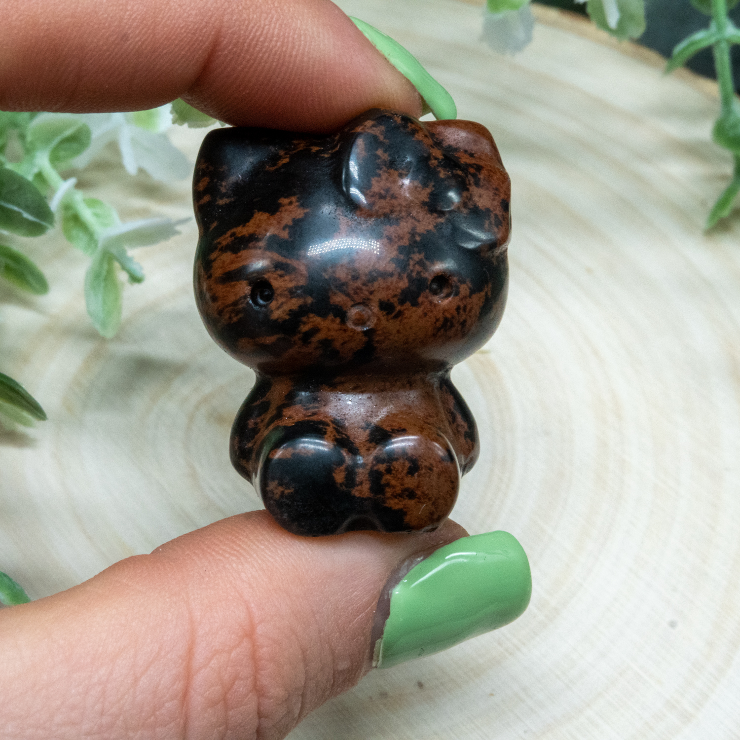 Mahogany Obsidian Hello Kitty Random - The Crystal Council