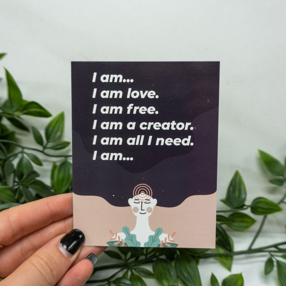 "I Am' Meditation Mantra Card - The Crystal Council