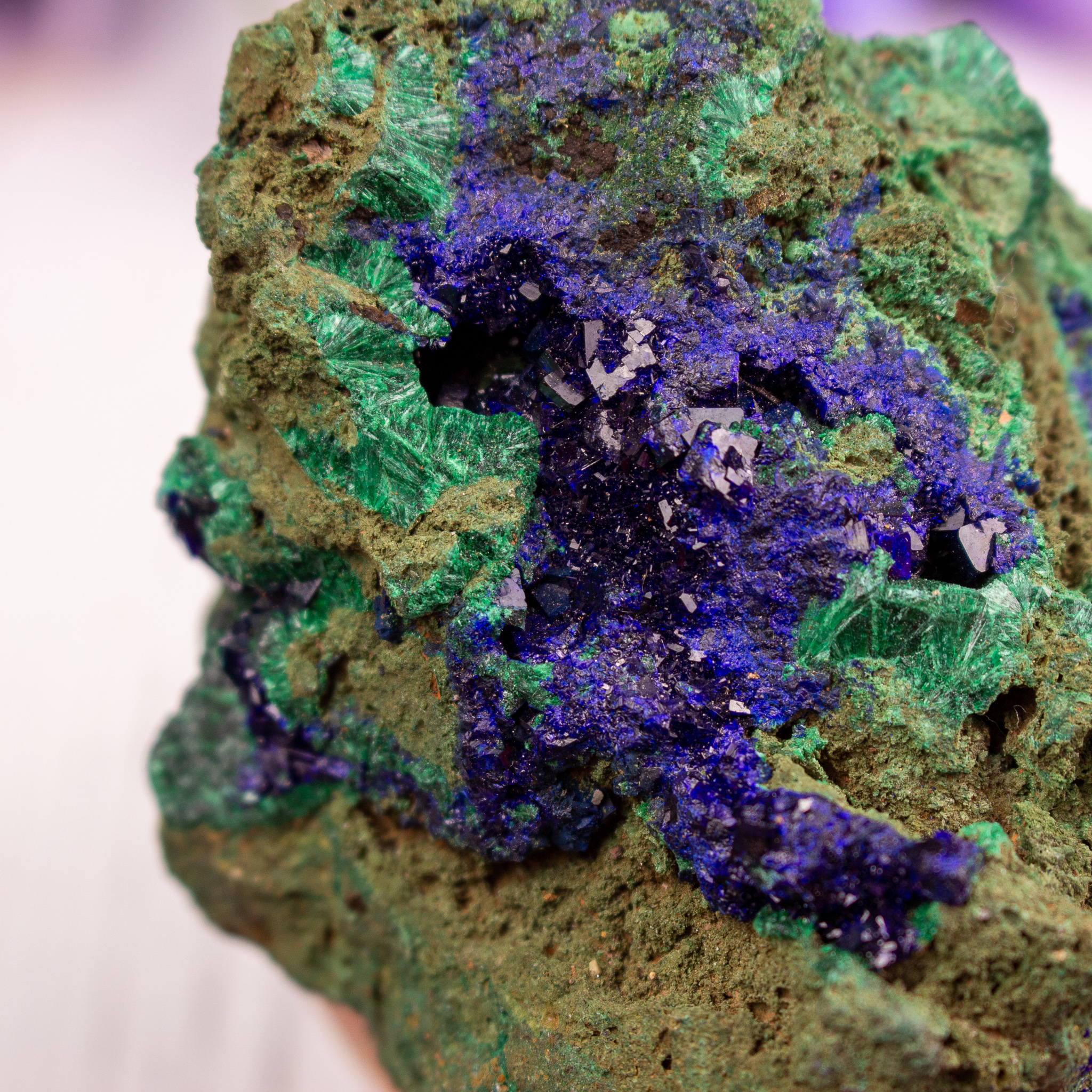 Raw Azurite and Malachite Ore - The Crystal Council