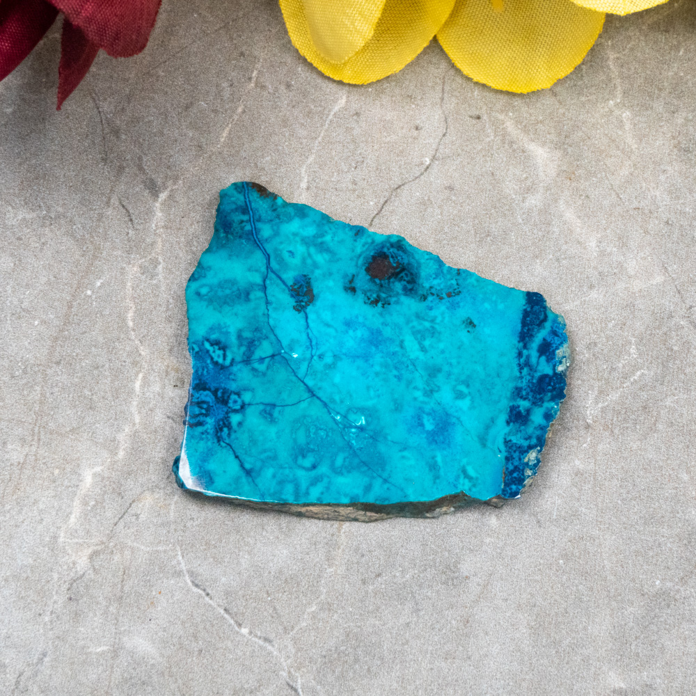 Shattuckite Slab with Tenorite, Azurite, and Chrysocolla #1 - The ...