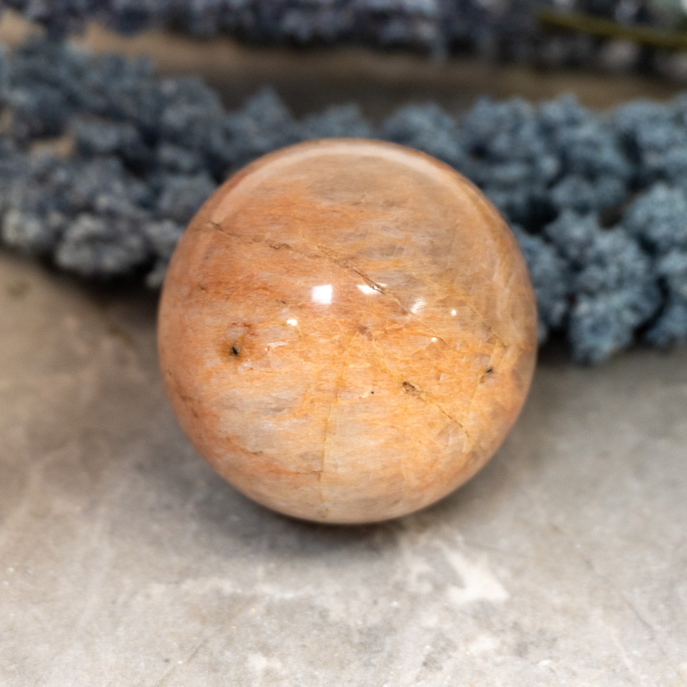 Peach Moonstone Sphere #1 - The Crystal Council