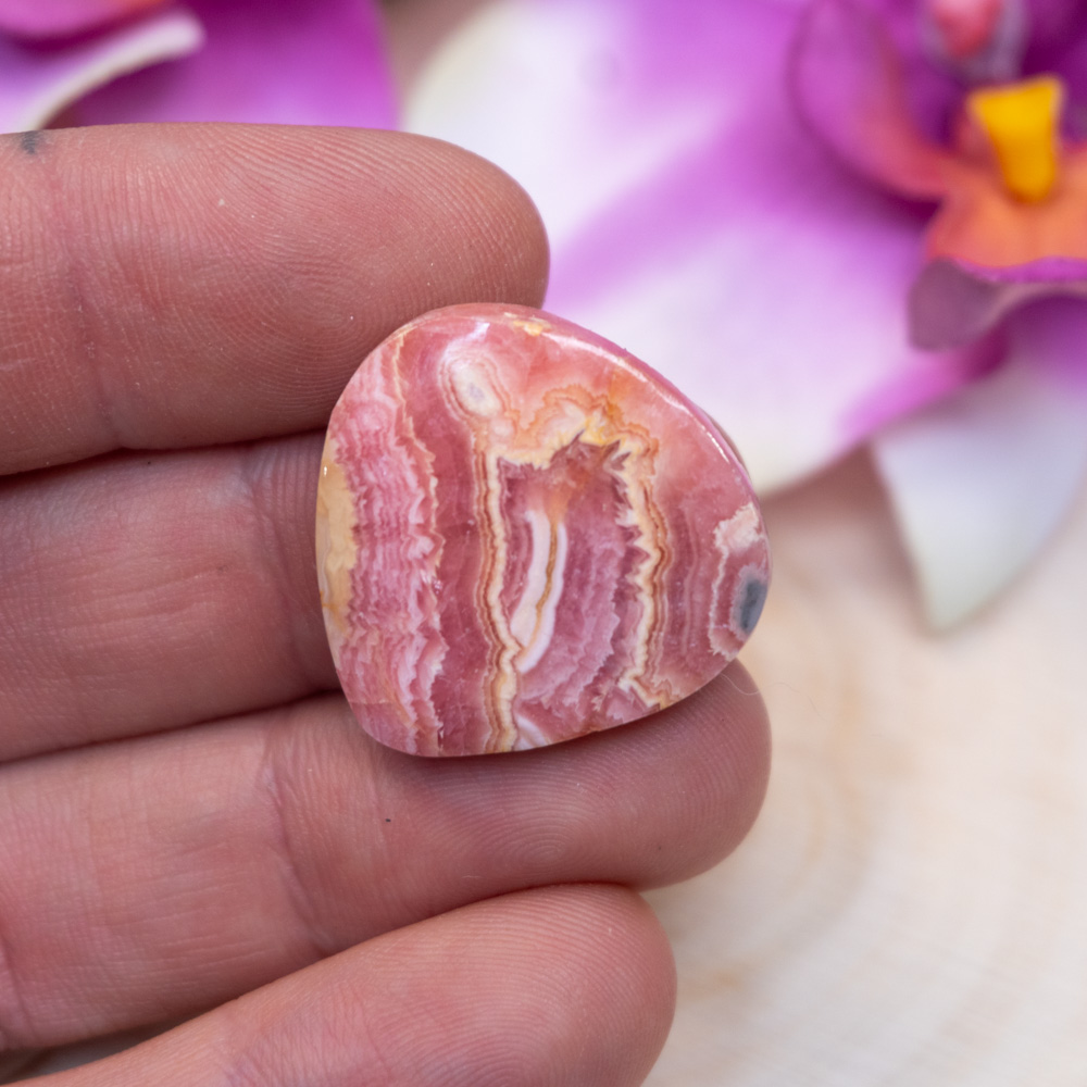 Rhodochrosite Cab #1 - The Crystal Council
