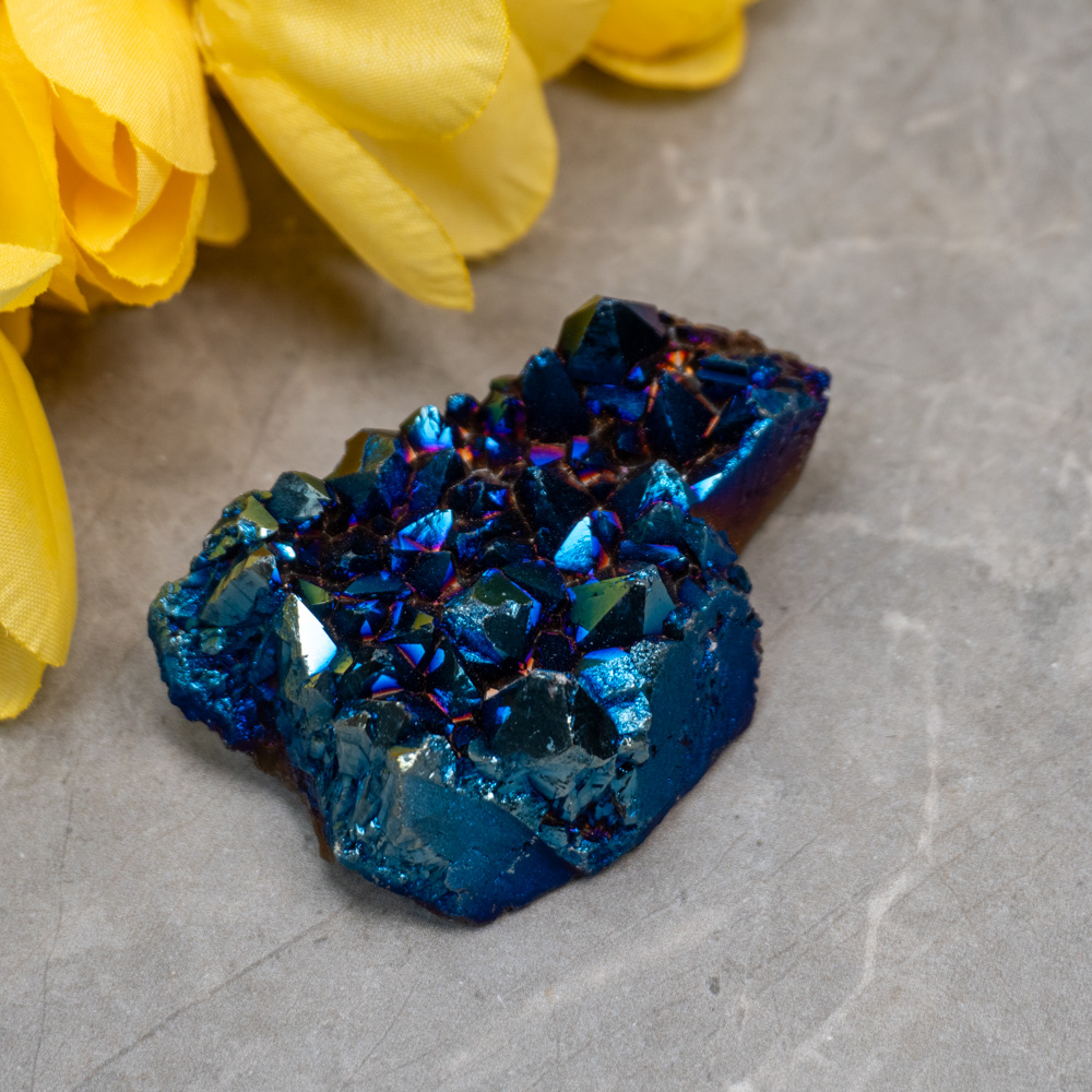Blue Colalt Titanium Quartz #3 - The Crystal Council
