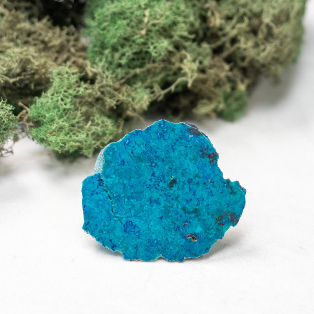 Shattuckite Slab with Tenorite, Azurite, and Chrysocolla Slab #1 - The ...