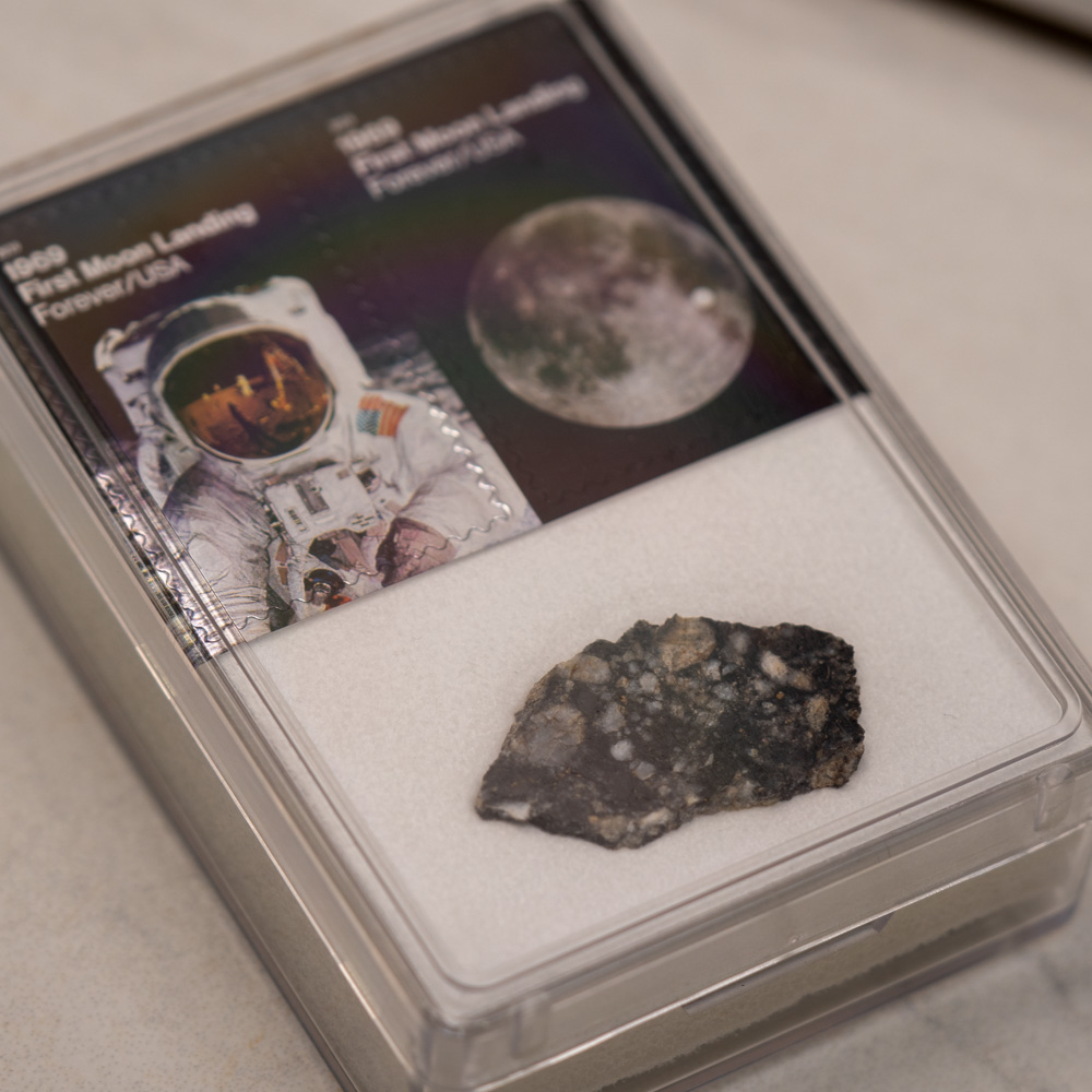 Moon Meteorite Fragment with Collectable Case #1 - The Crystal Council