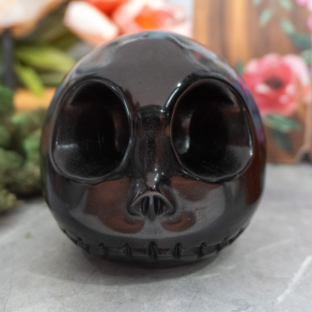XL Obsidian Jack Skull - The Crystal Council