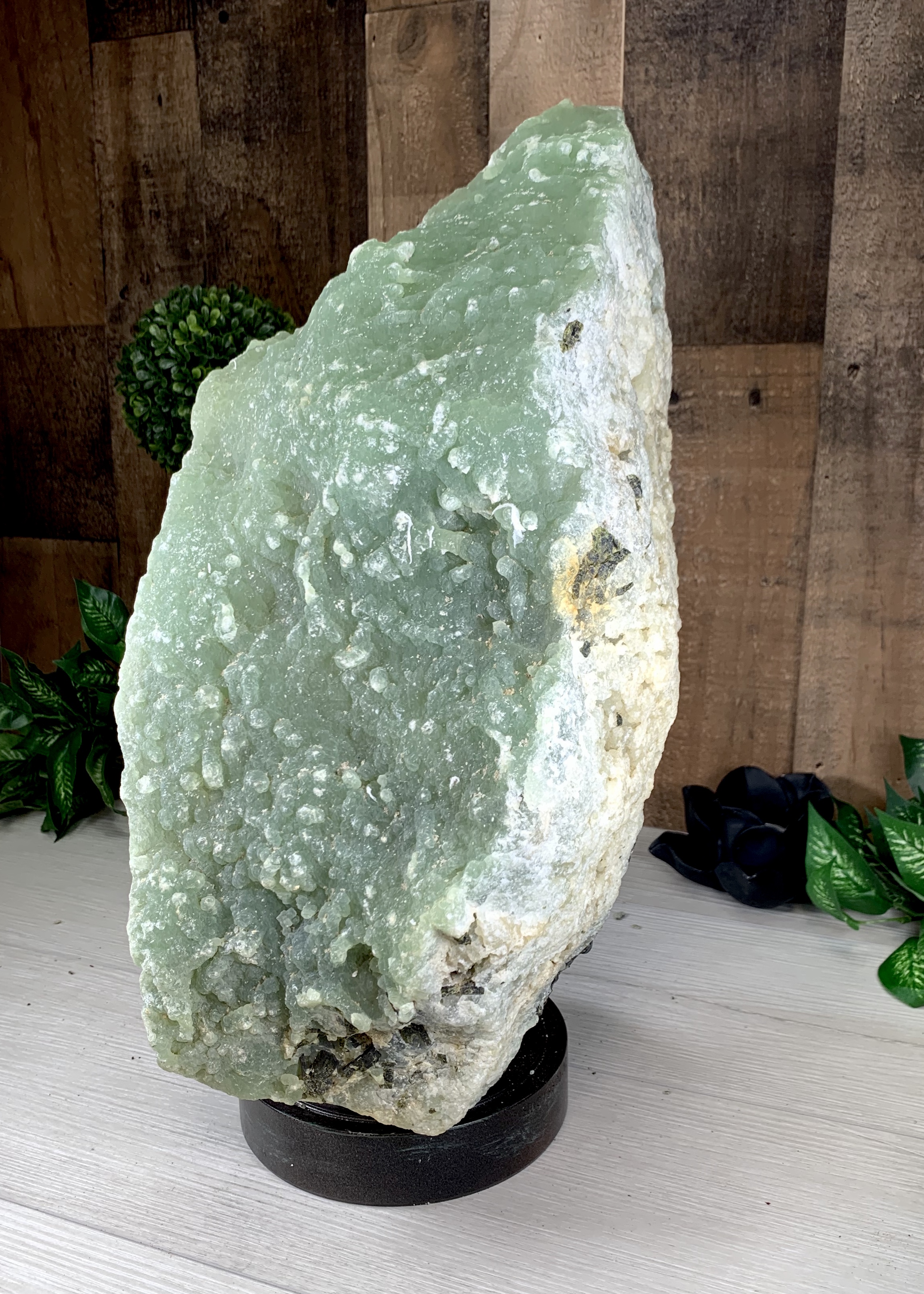 Mounted Prehnite - The Crystal Council