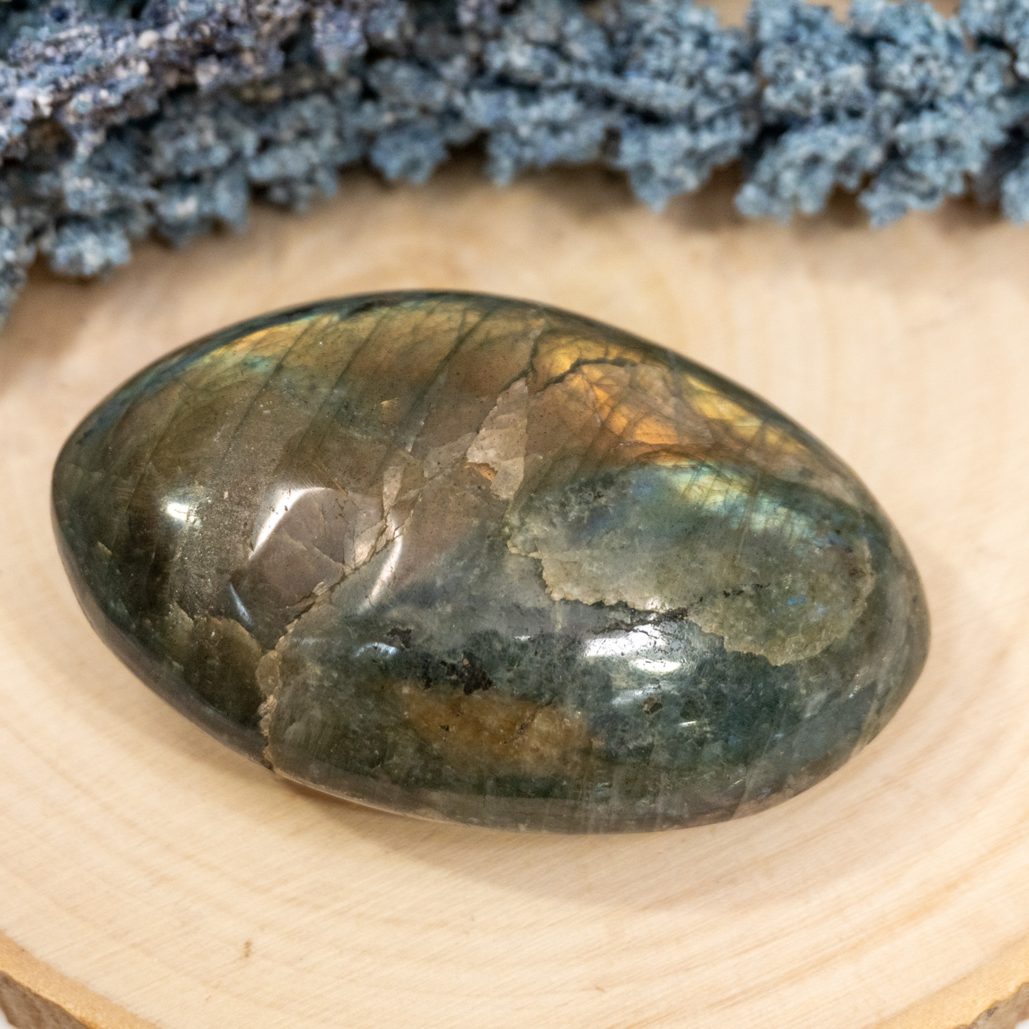 High Flash Labradorite Palmstone #7 - The Crystal Council