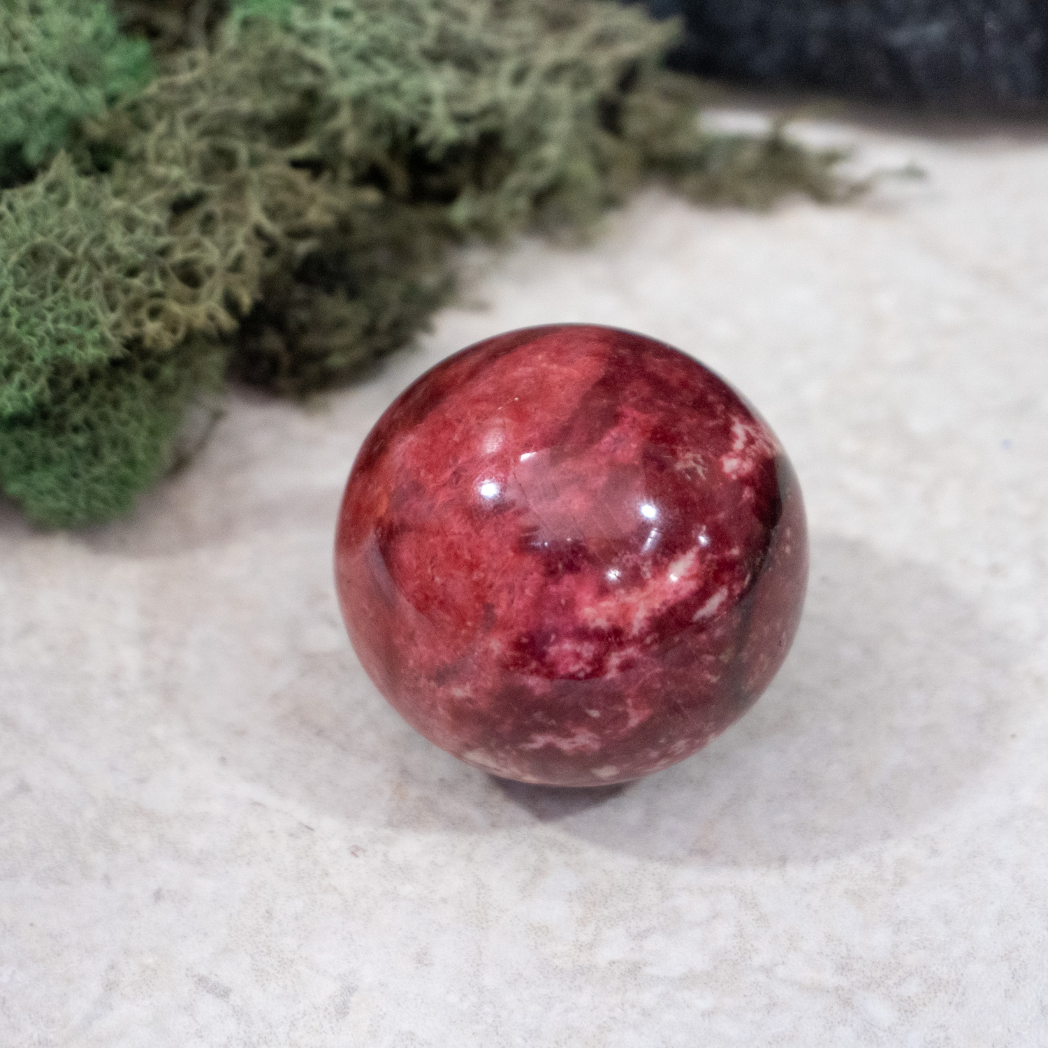 Thulite Sphere - The Crystal Council