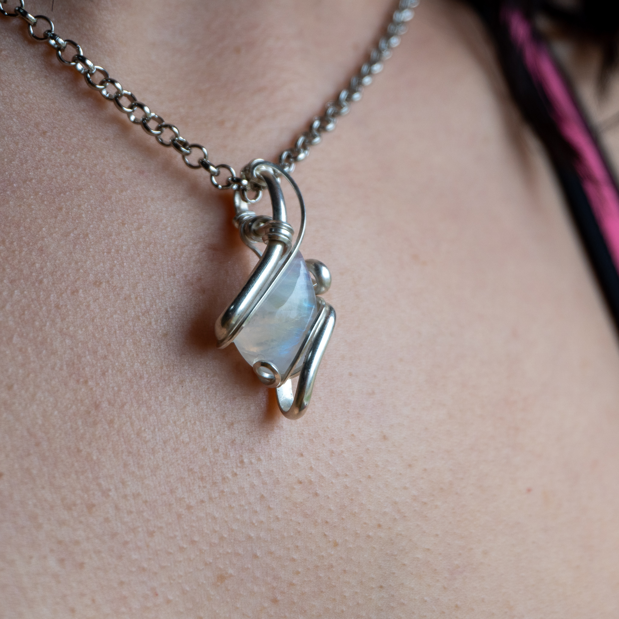 Rainbow Moonstone Wrap - The Crystal Council