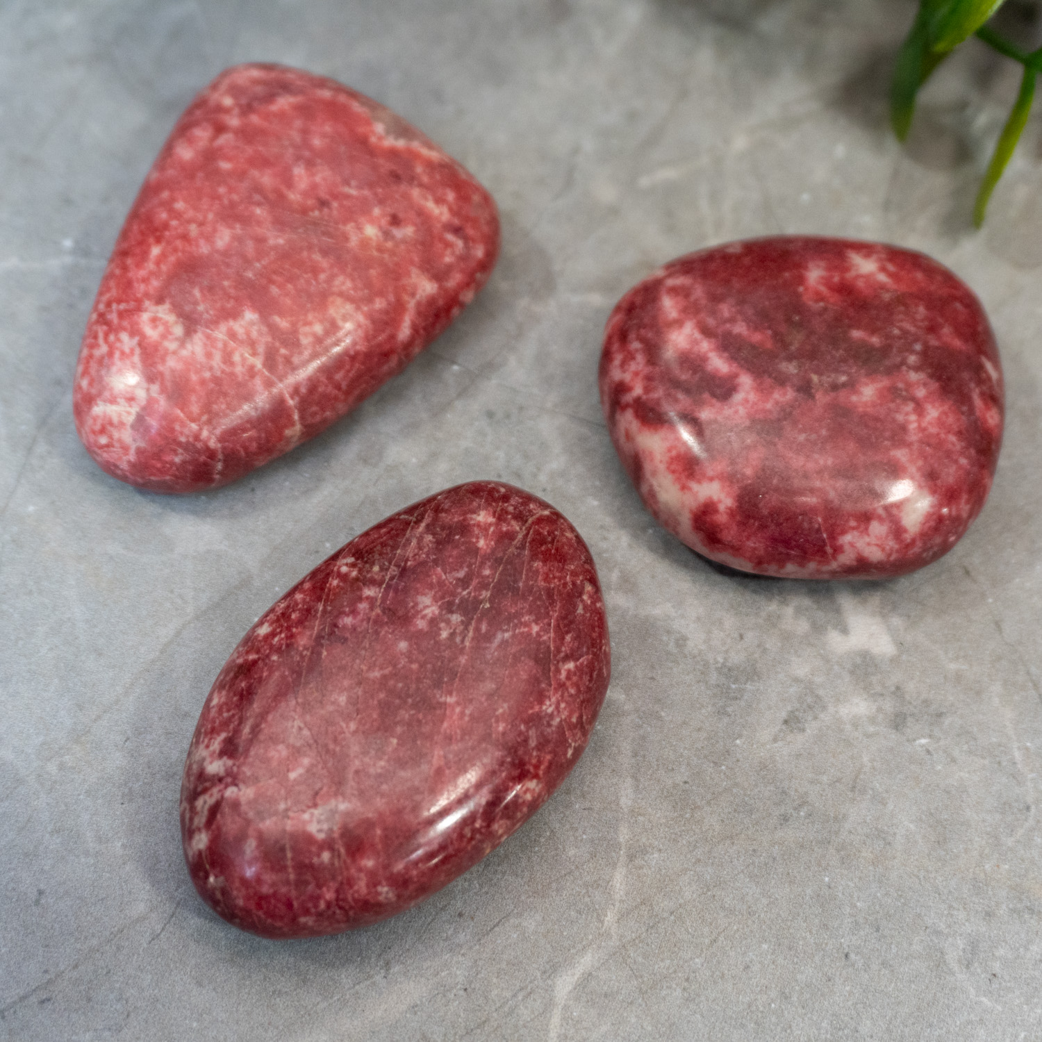 Thulite Palmstone - The Crystal Council