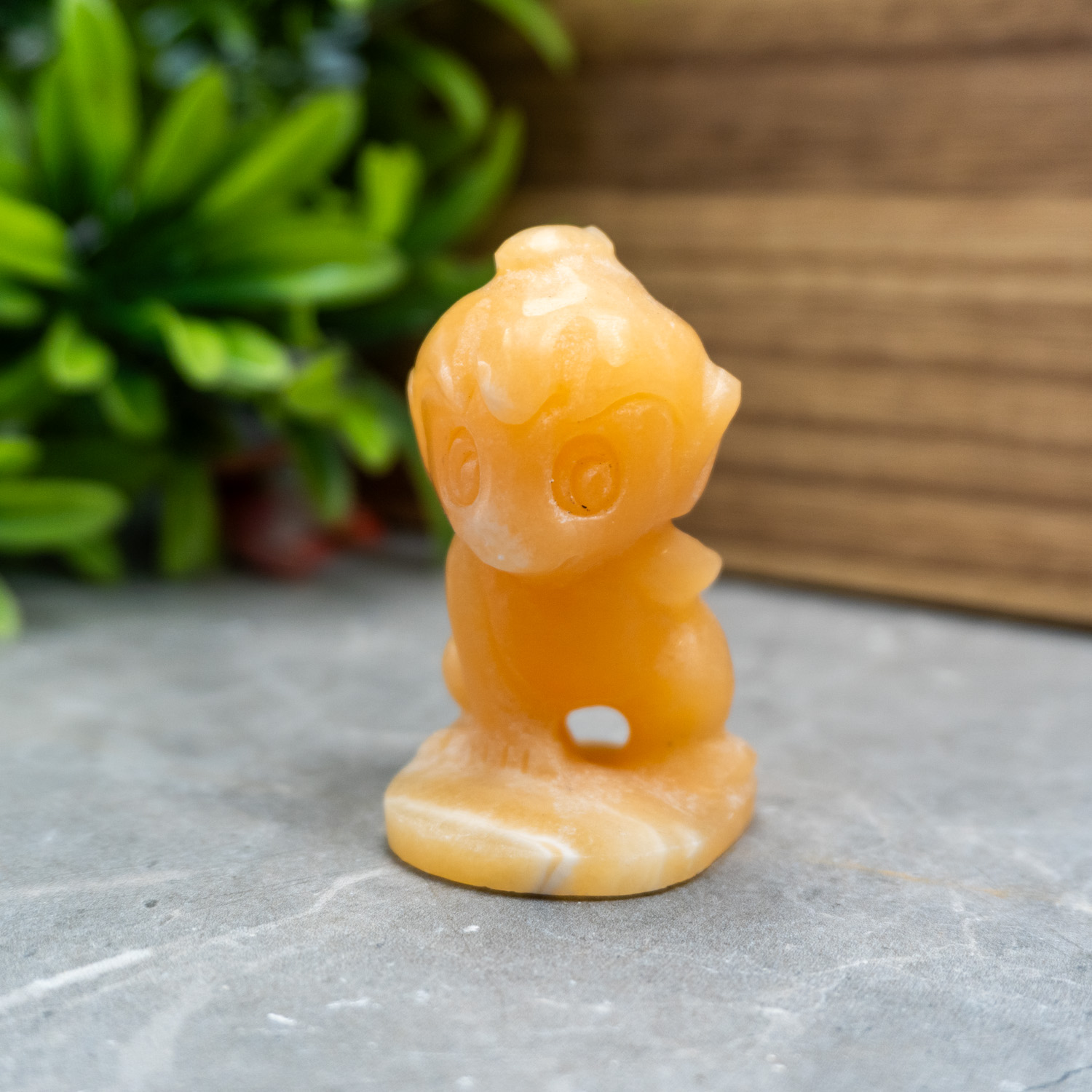 Orange Calcite Chimchar - The Crystal Council