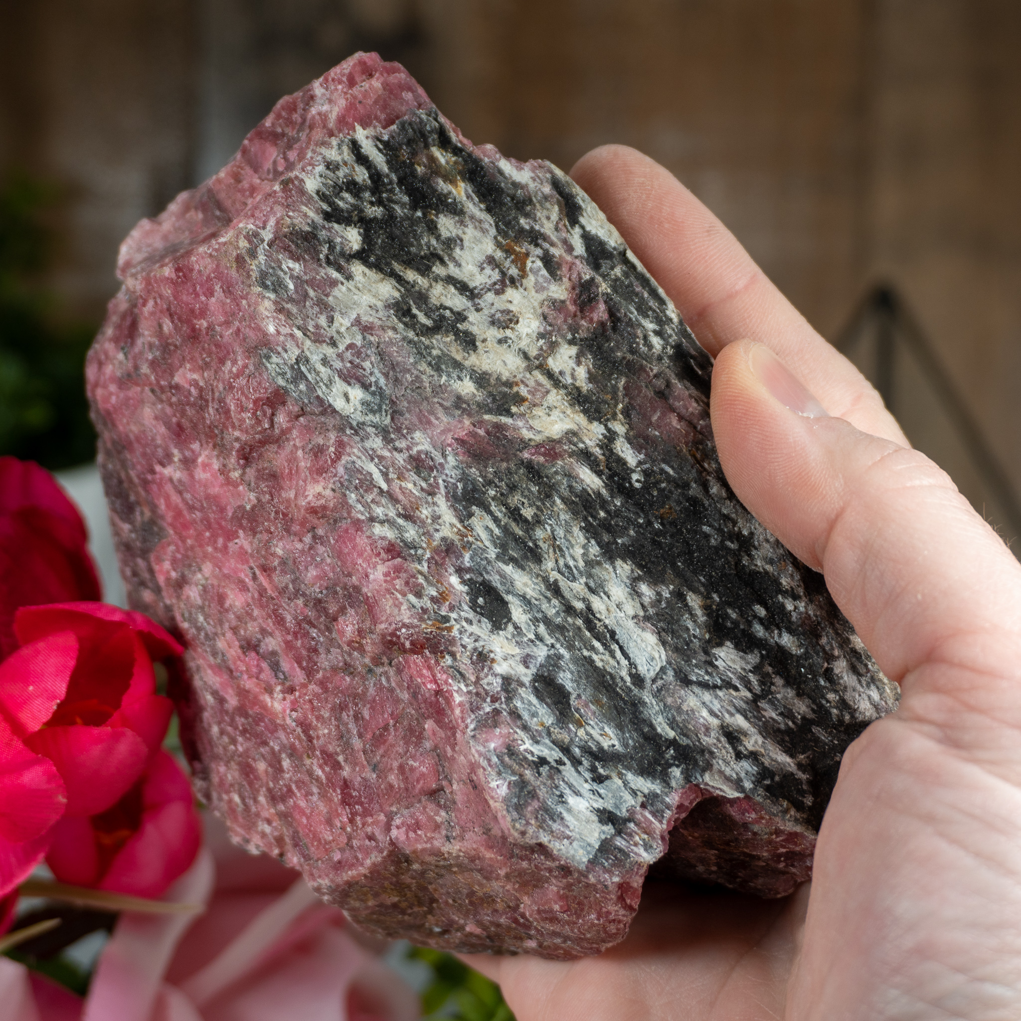 Raw Rhodonite #3 (AA Grade) - The Crystal Council