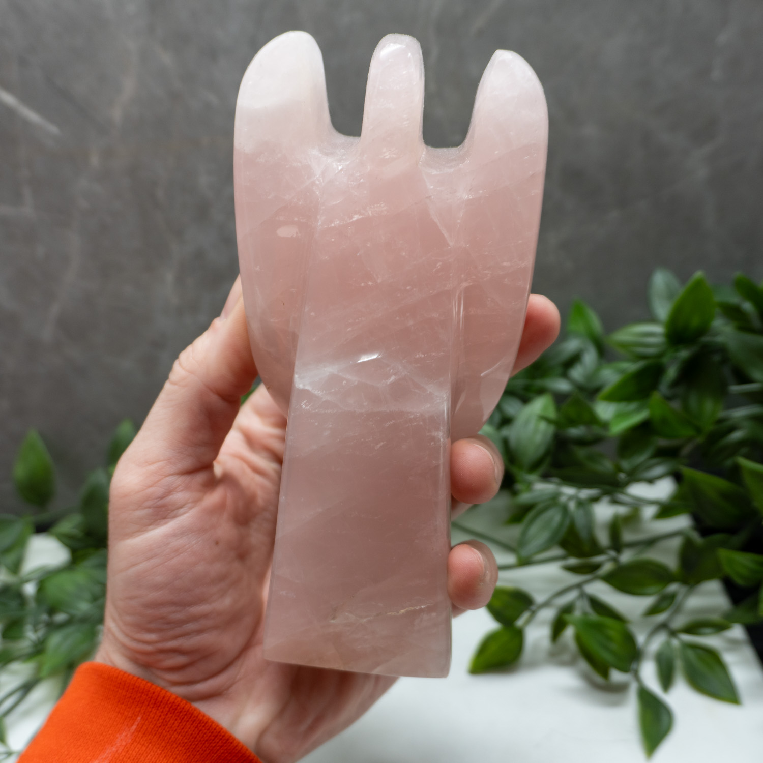 Rose Quartz XL Angel - The Crystal Council