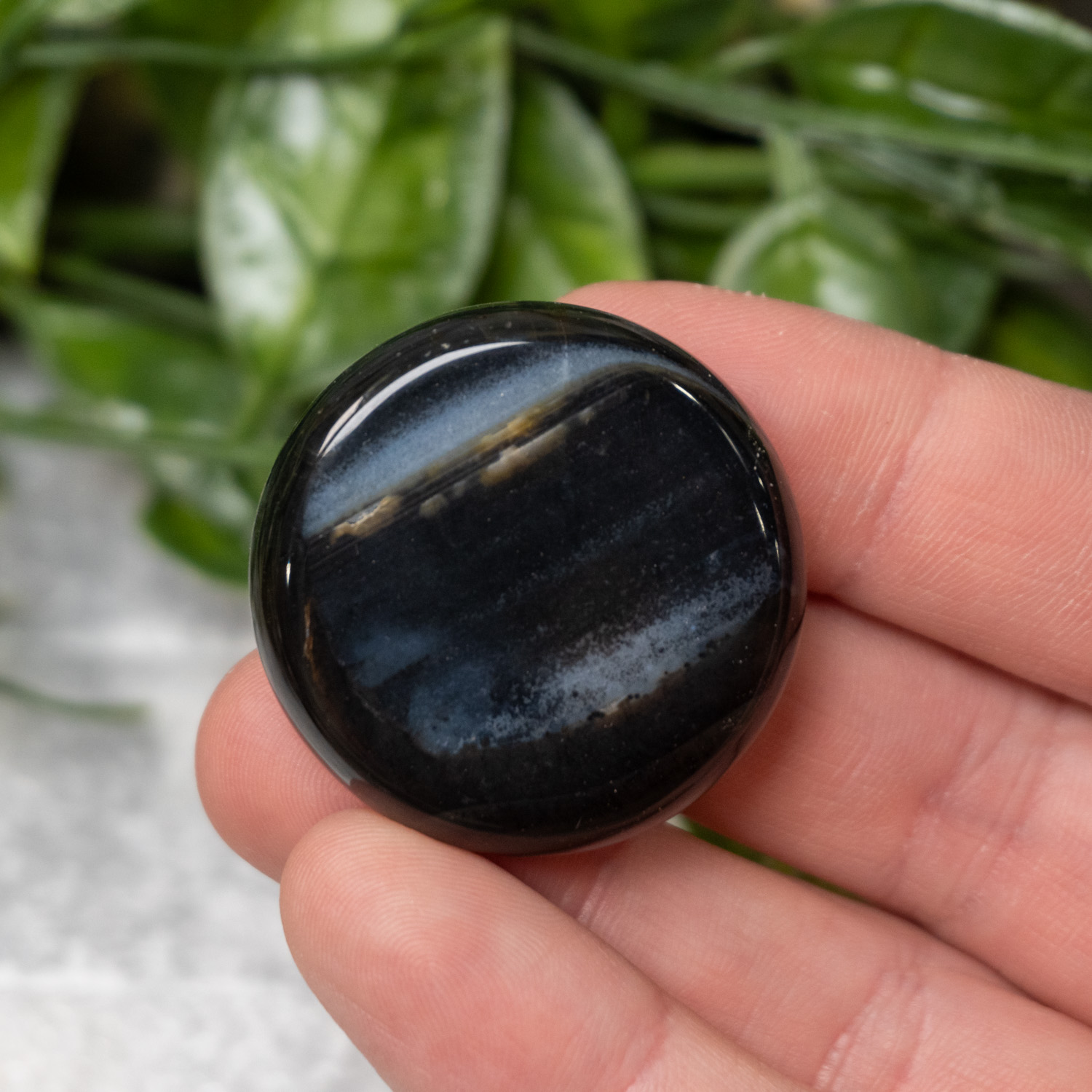 Black Agate Polished #13 - The Crystal Council