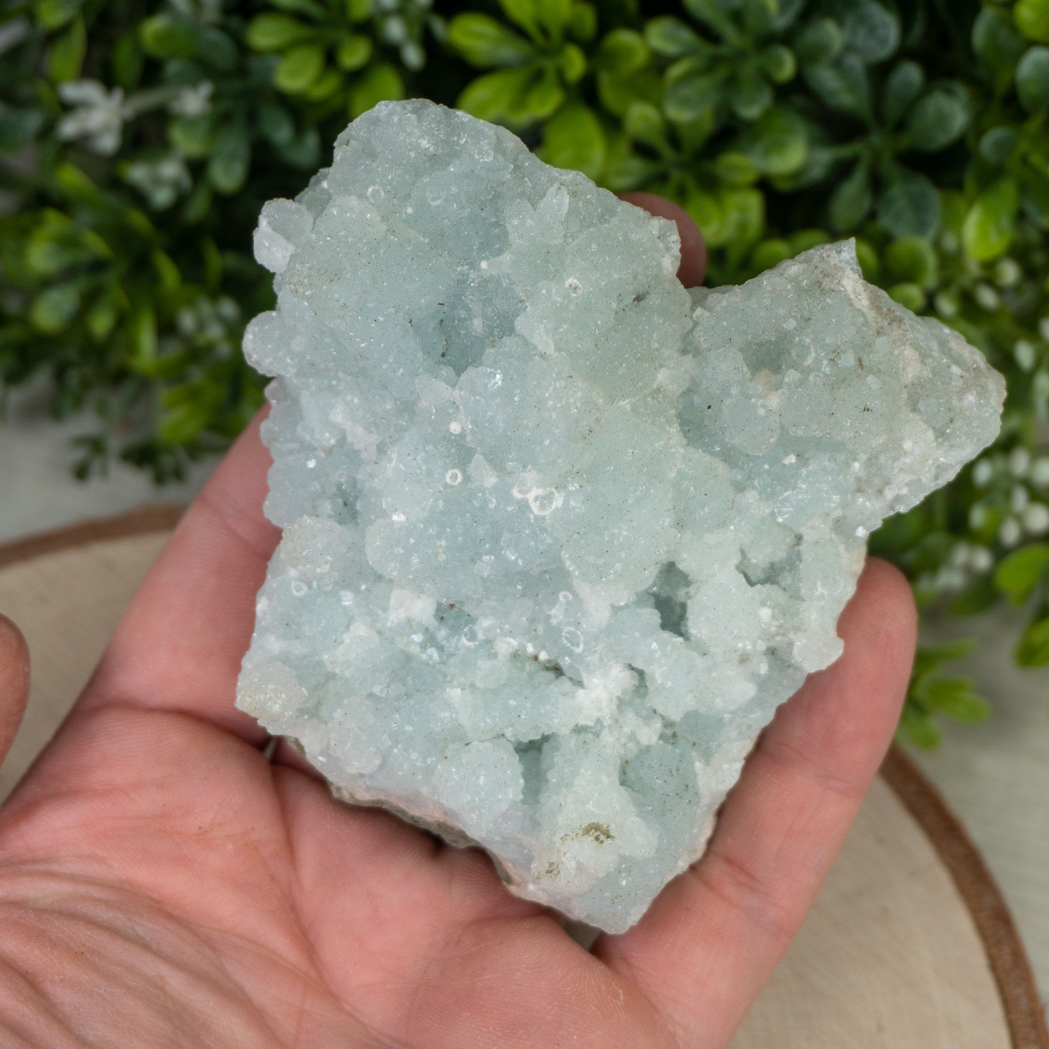 Medium Raw Crystallized Prehnite - The Crystal Council