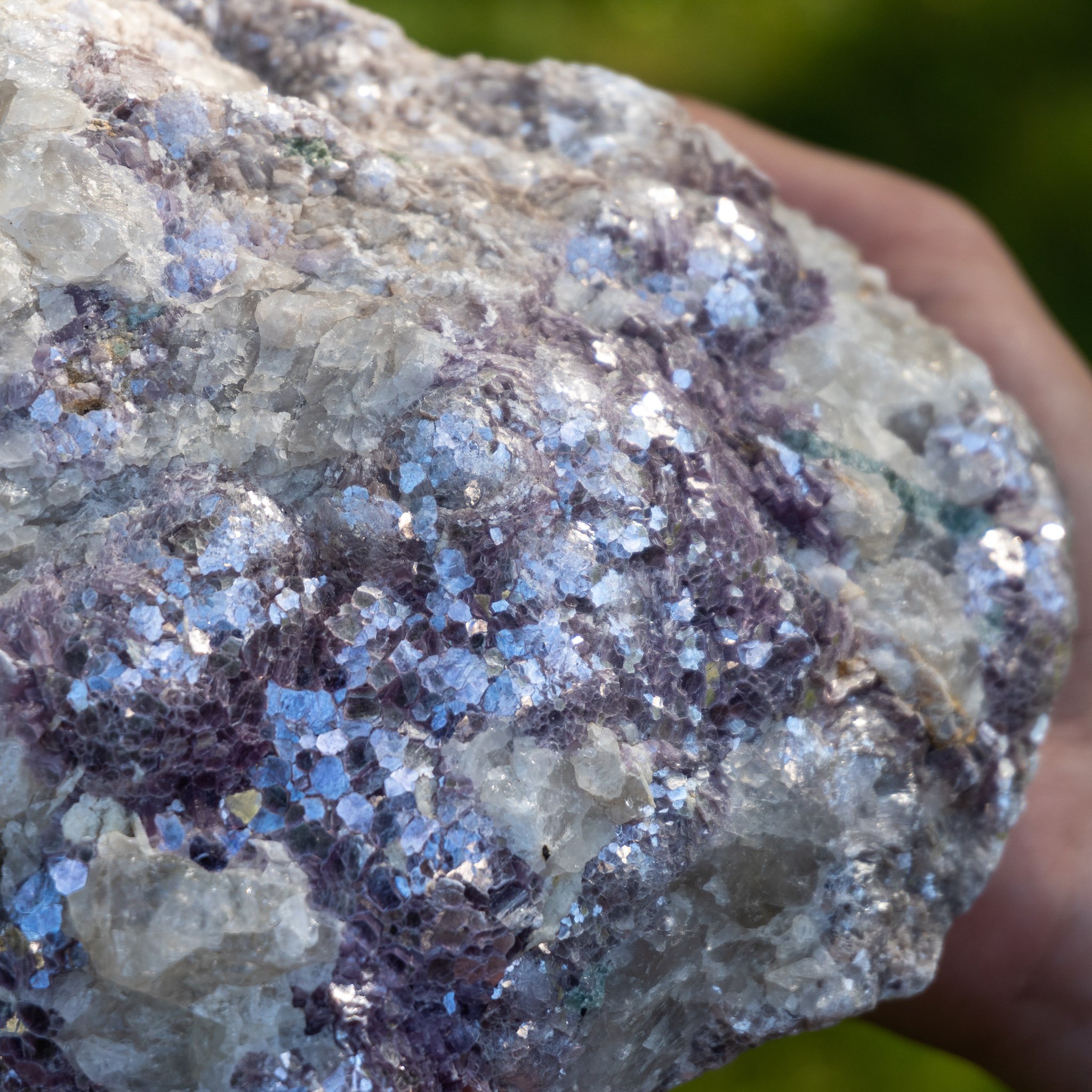 Large Raw Botryoidal Lepidolite on Quartz #7 - The Crystal Council