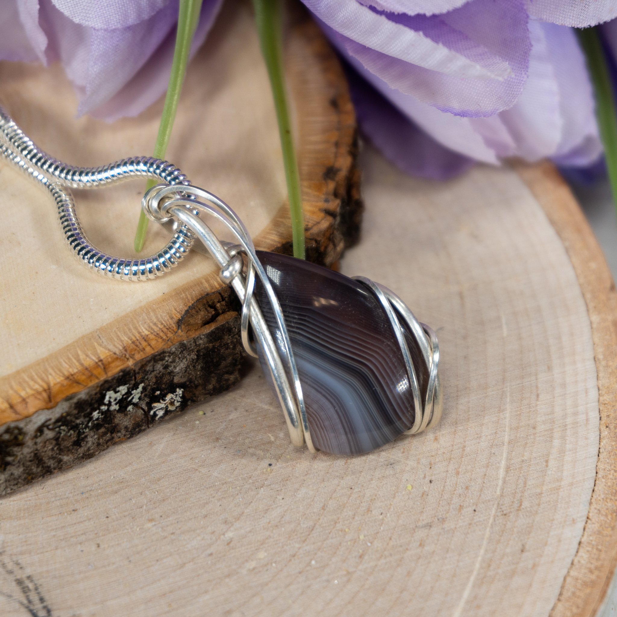 Banded Agate Wrap - The Crystal Council