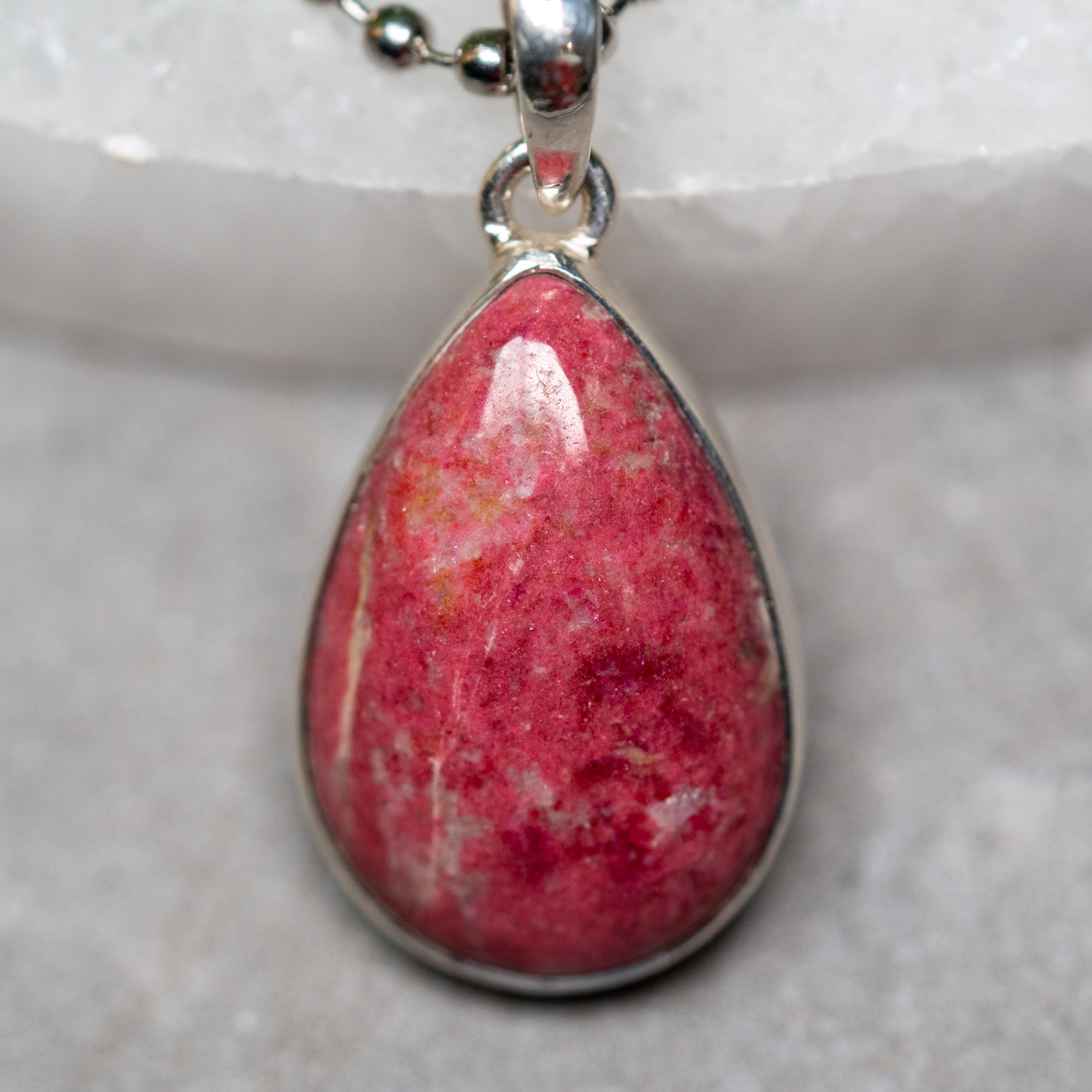 Thulite Pendant #1 - The Crystal Council